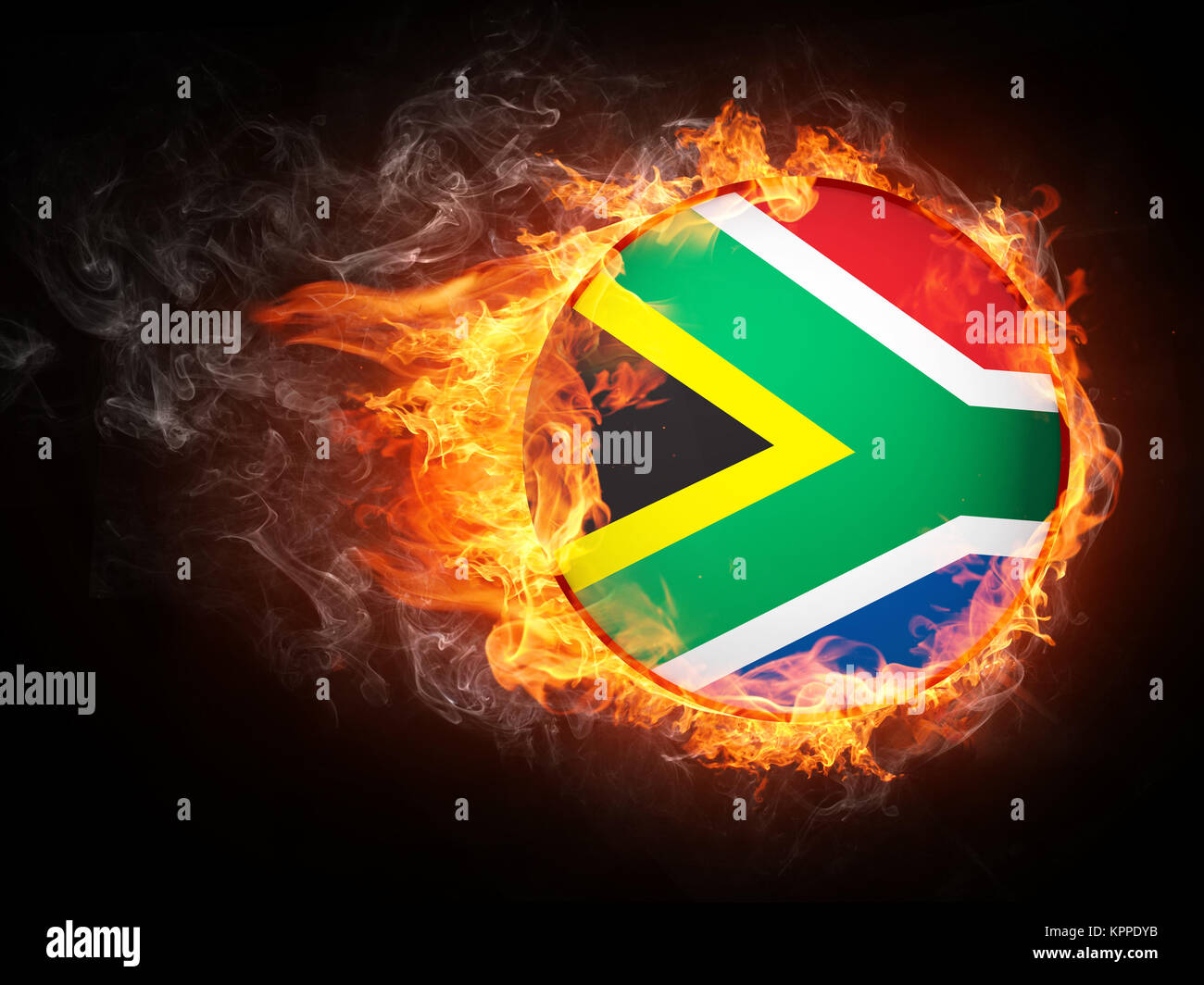 South africa burning fire flag hi-res stock photography and images - Alamy