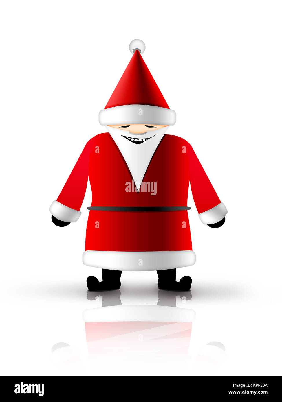 Christmas and New Year background. Santa Claus. 2D graphic. Computer ...
