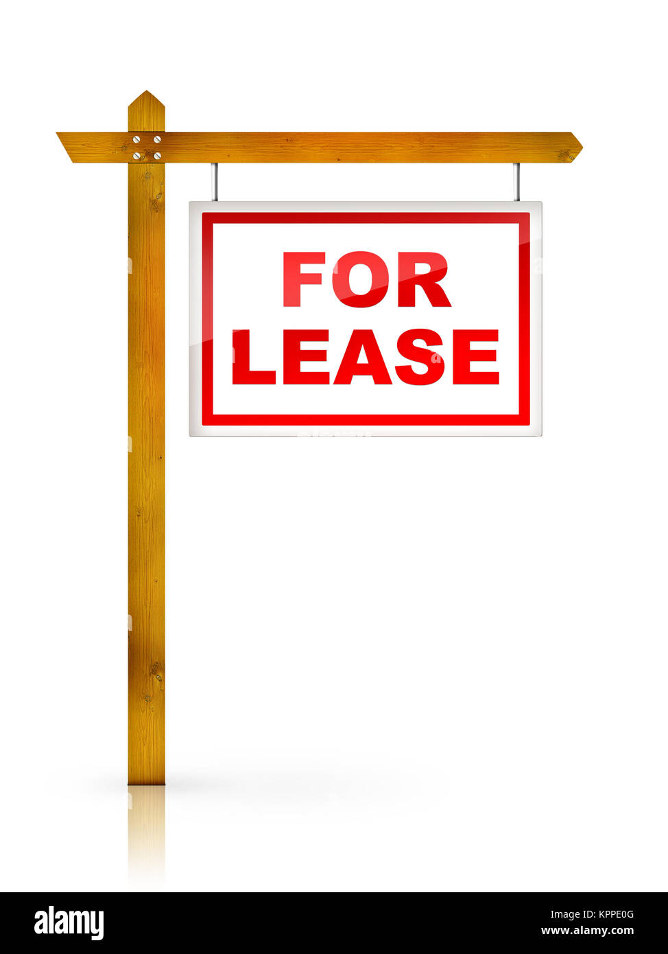 Real Estate Sign - For Lease. 2D artwork. Computer design Stock Photo ...