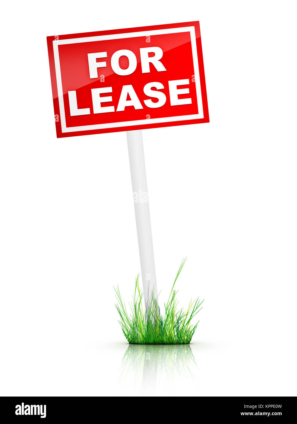 Real Estate Sign - For Lease. 2D artwork. Computer design Stock Photo ...