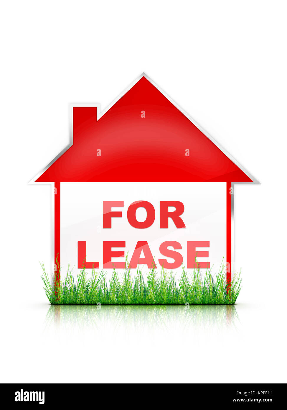 Real Estate Sign - For Lease. 2D artwork. Computer design Stock Photo ...