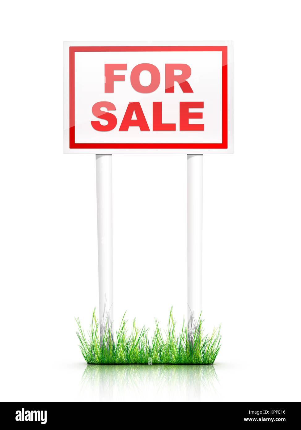 Real Estate Sign – For sale. 2D artwork. Computer Design Stock Photo ...
