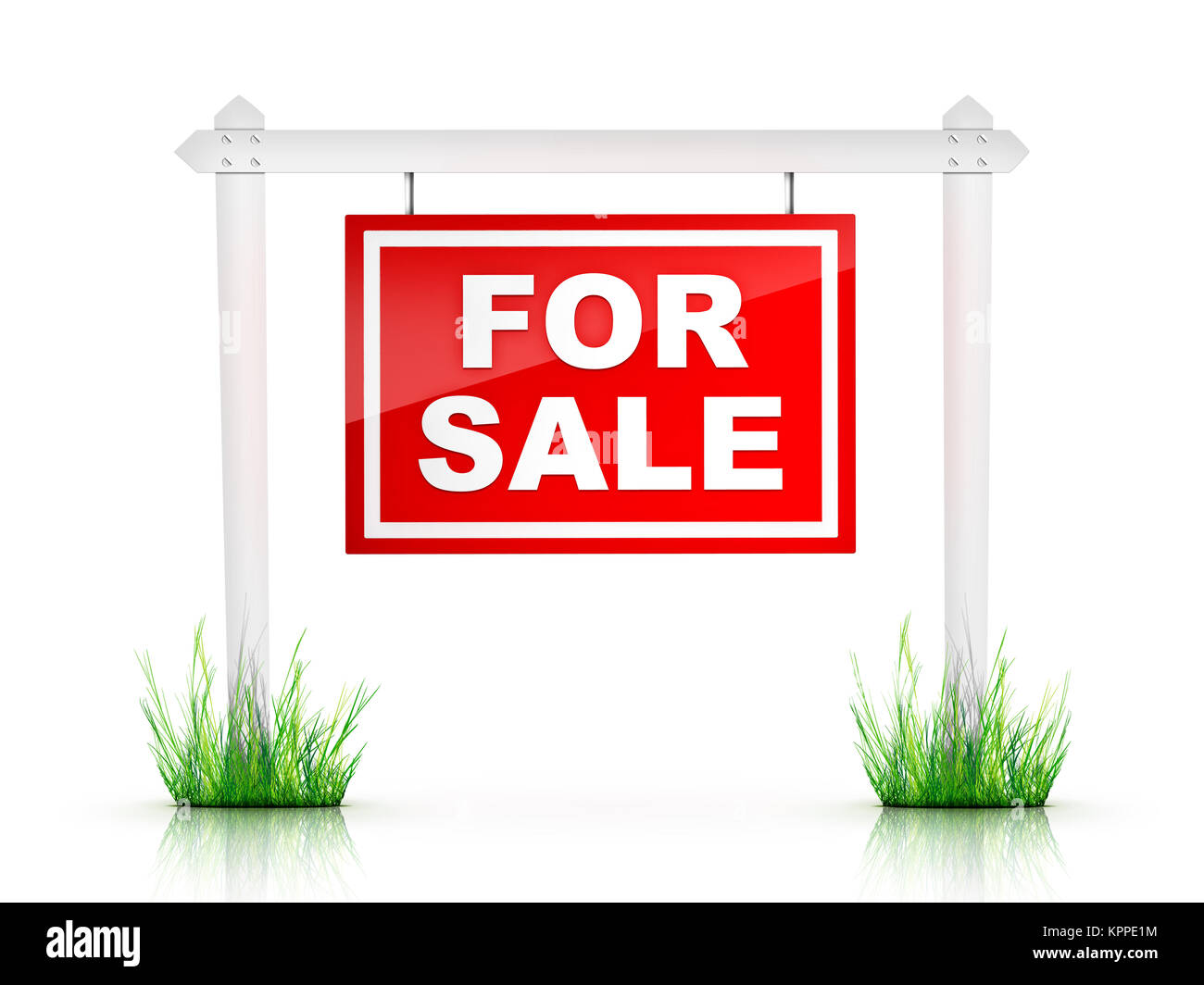 Real Estate Sign – For sale. 2D artwork. Computer Design Stock Photo ...