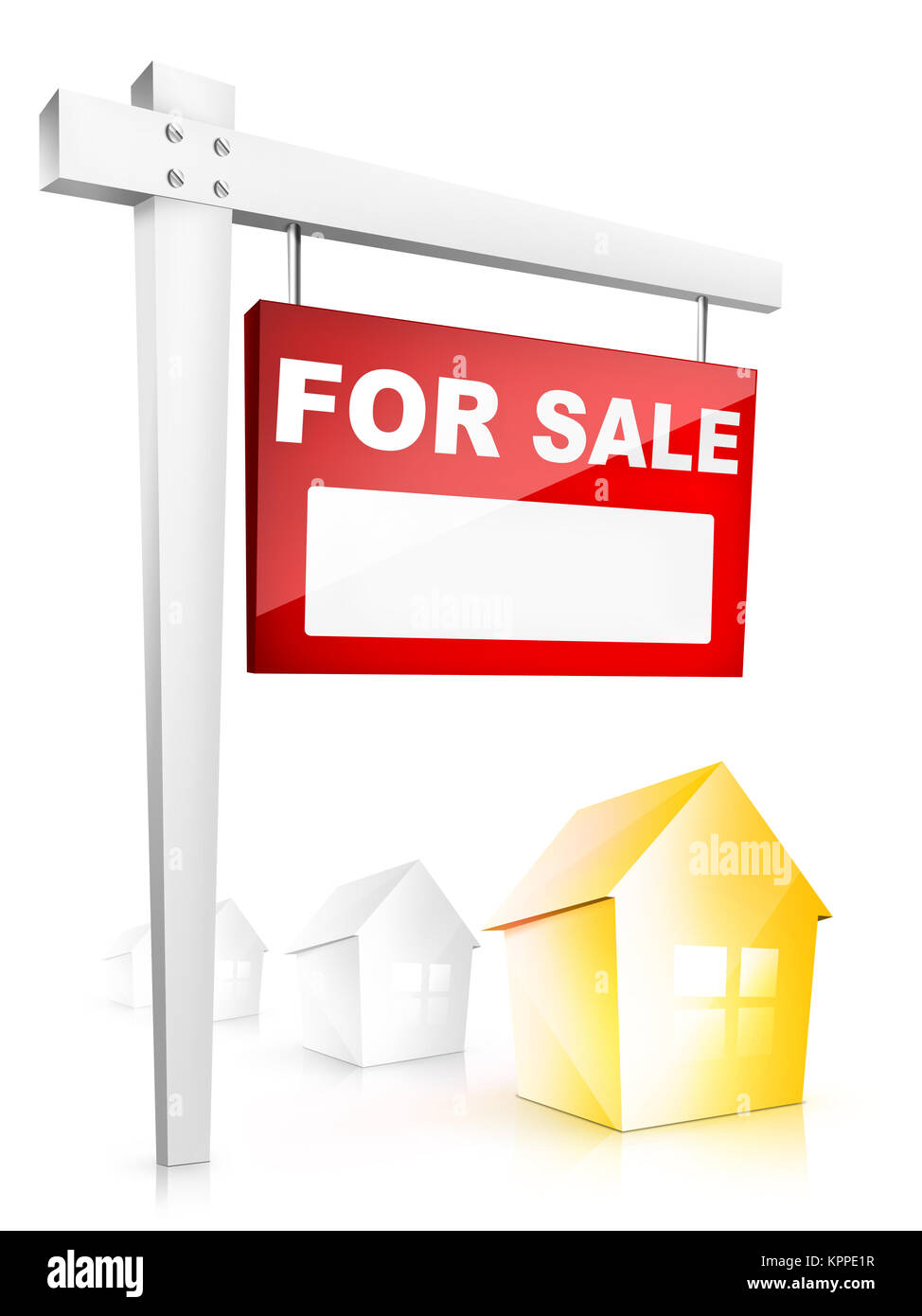 Real Estate Sign – For sale. 2D artwork. Computer Design Stock Photo ...