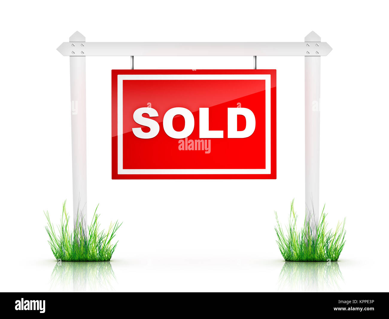 Real Estate Sign – Sold. 2D artwork. Computer Design Stock Photo - Alamy