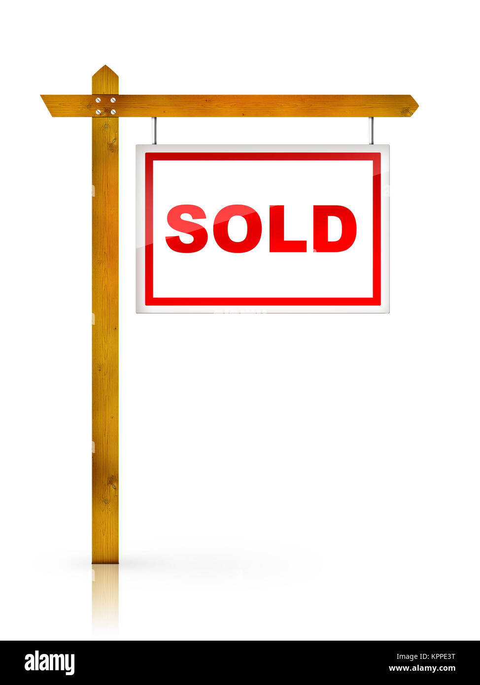 Real Estate Sign – Sold. 2D artwork. Computer Design Stock Photo - Alamy