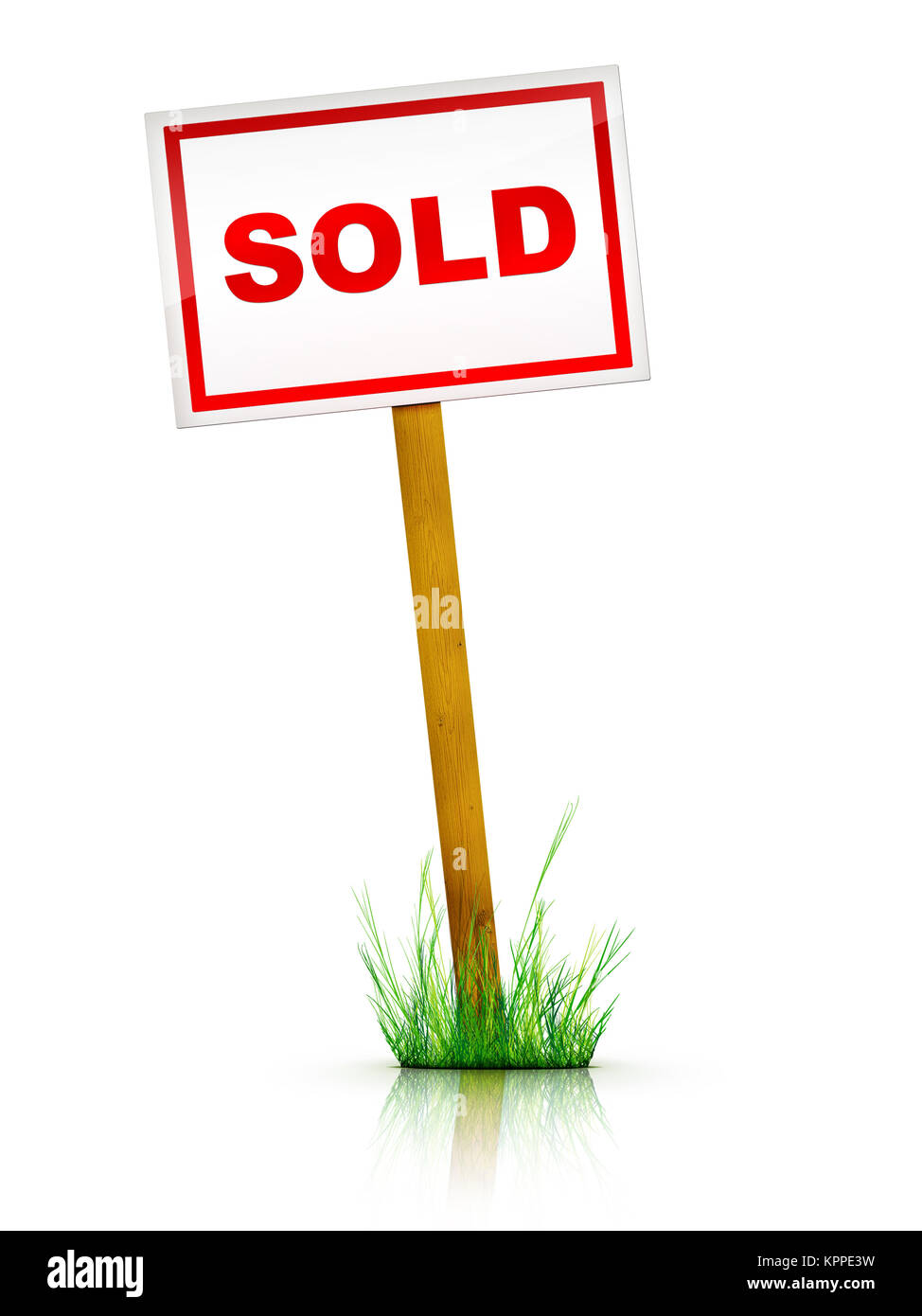 Real Estate Sign – Sold. 2D artwork. Computer Design Stock Photo - Alamy