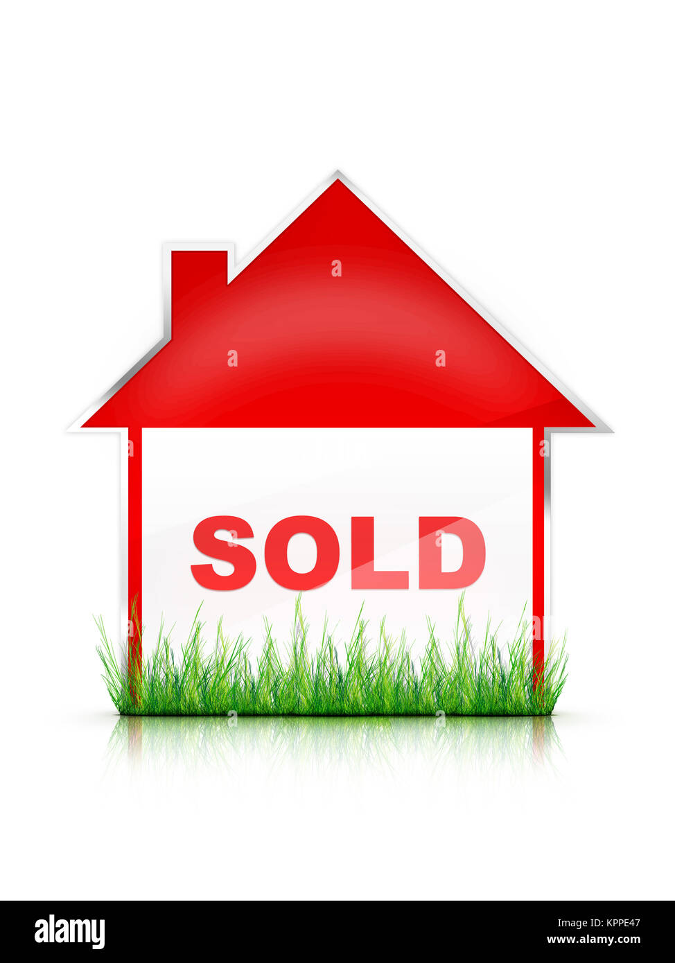 Real Estate Sign – Sold. 2D artwork. Computer Design Stock Photo - Alamy