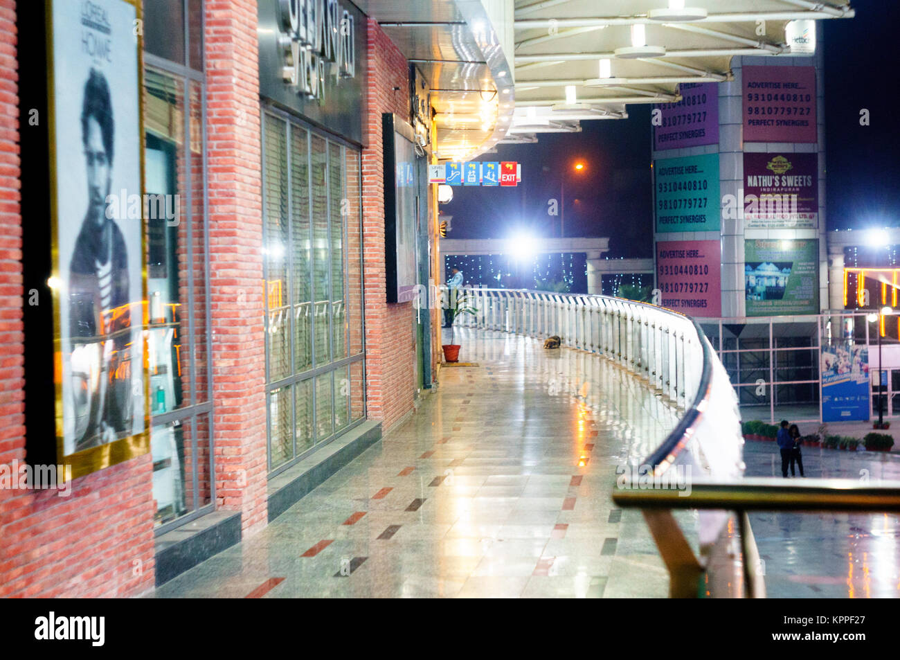 Delhi, India - 5th Dec 2017: Indirapuram habitat center shopping mall ...