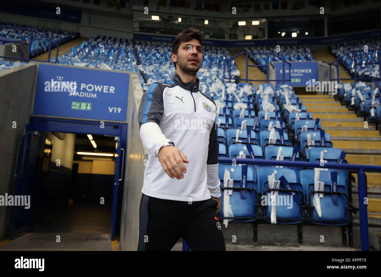 Leicester City's Aleksandar Dragovic arrives for the Premier League ...