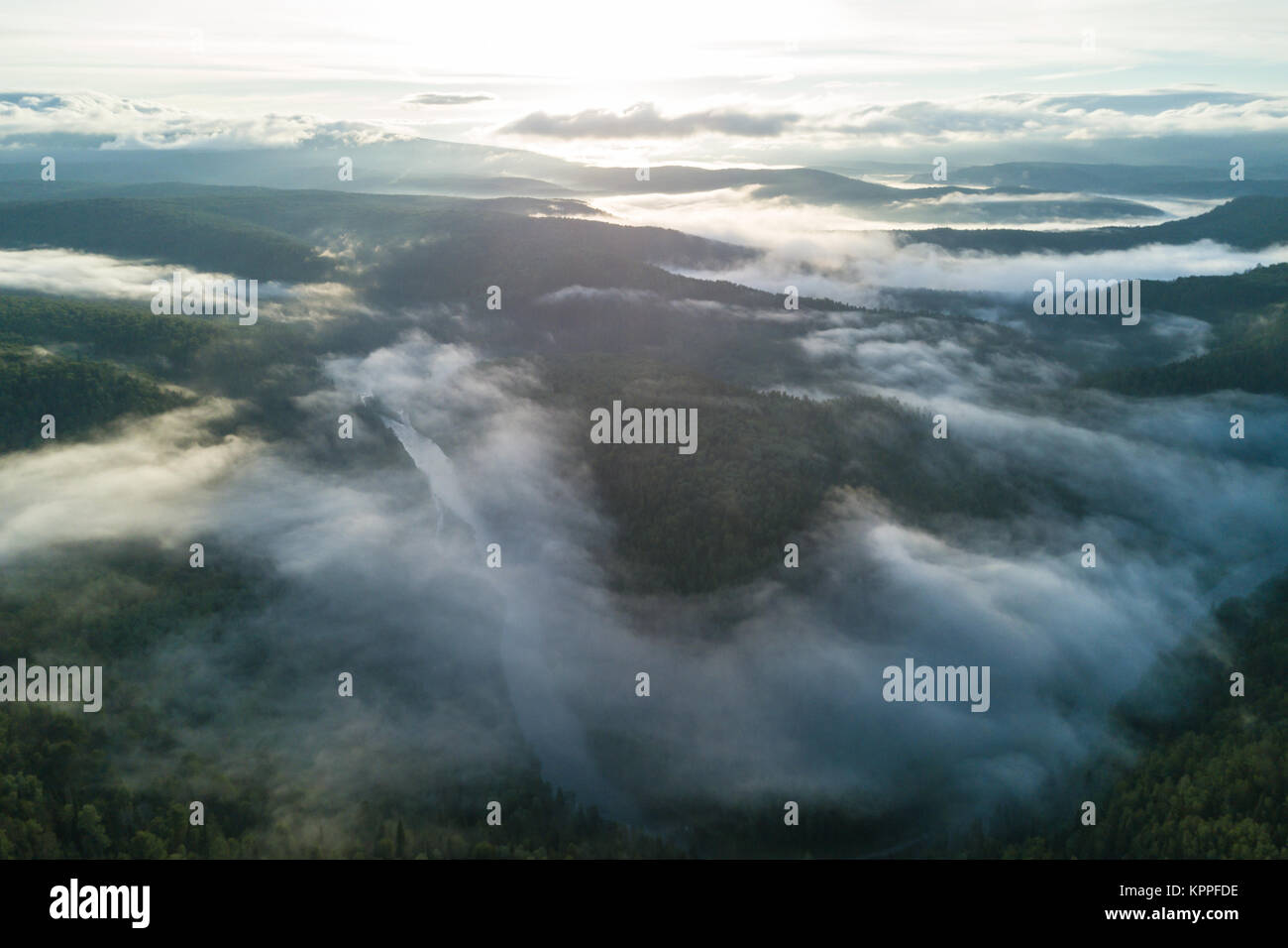 Aerial view ural mountains ridge hi-res stock photography and images ...