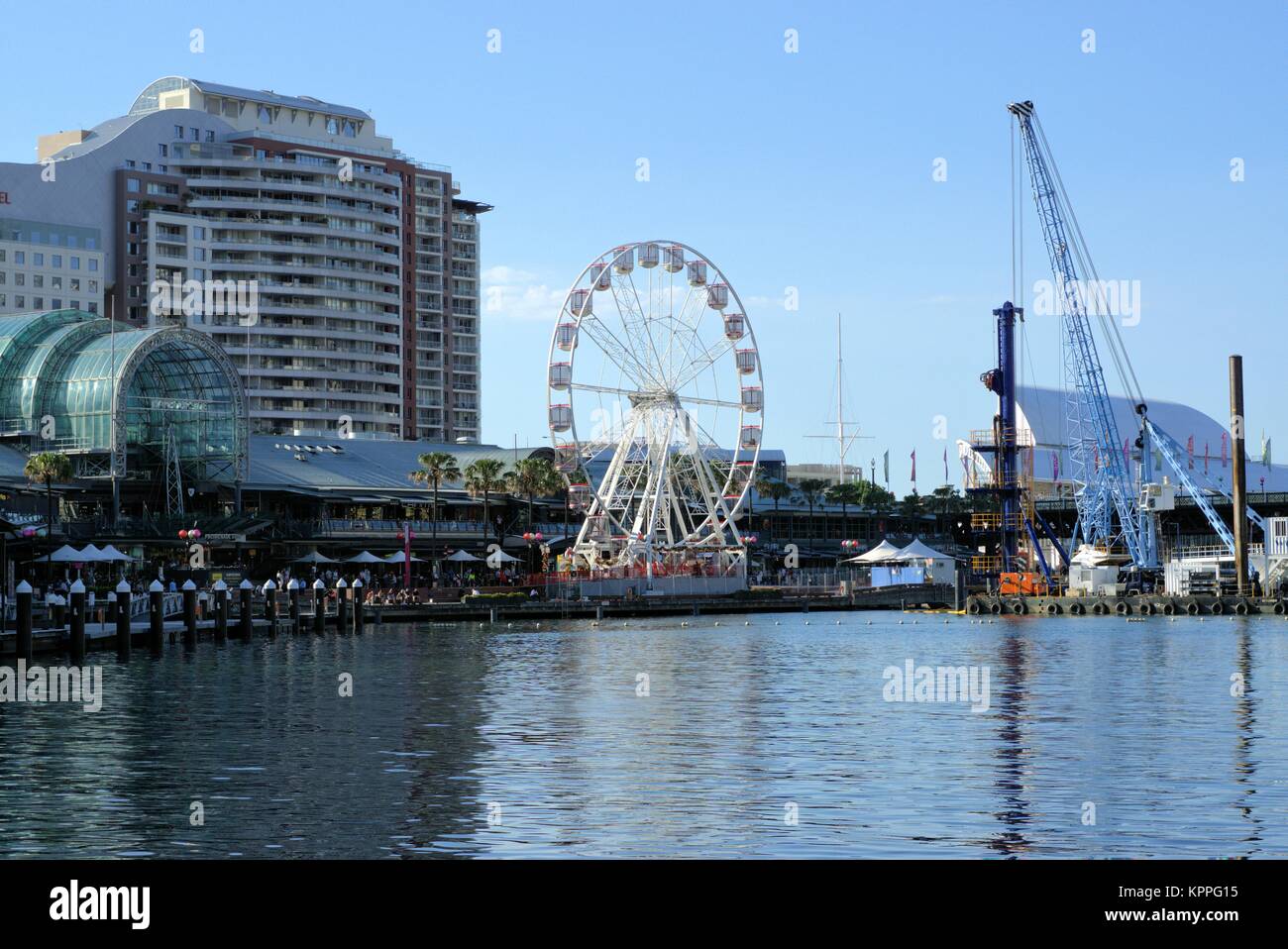 Dated 11 Dec 2017. View of Ferris Wheel at Darling Harbour in Sydney ...