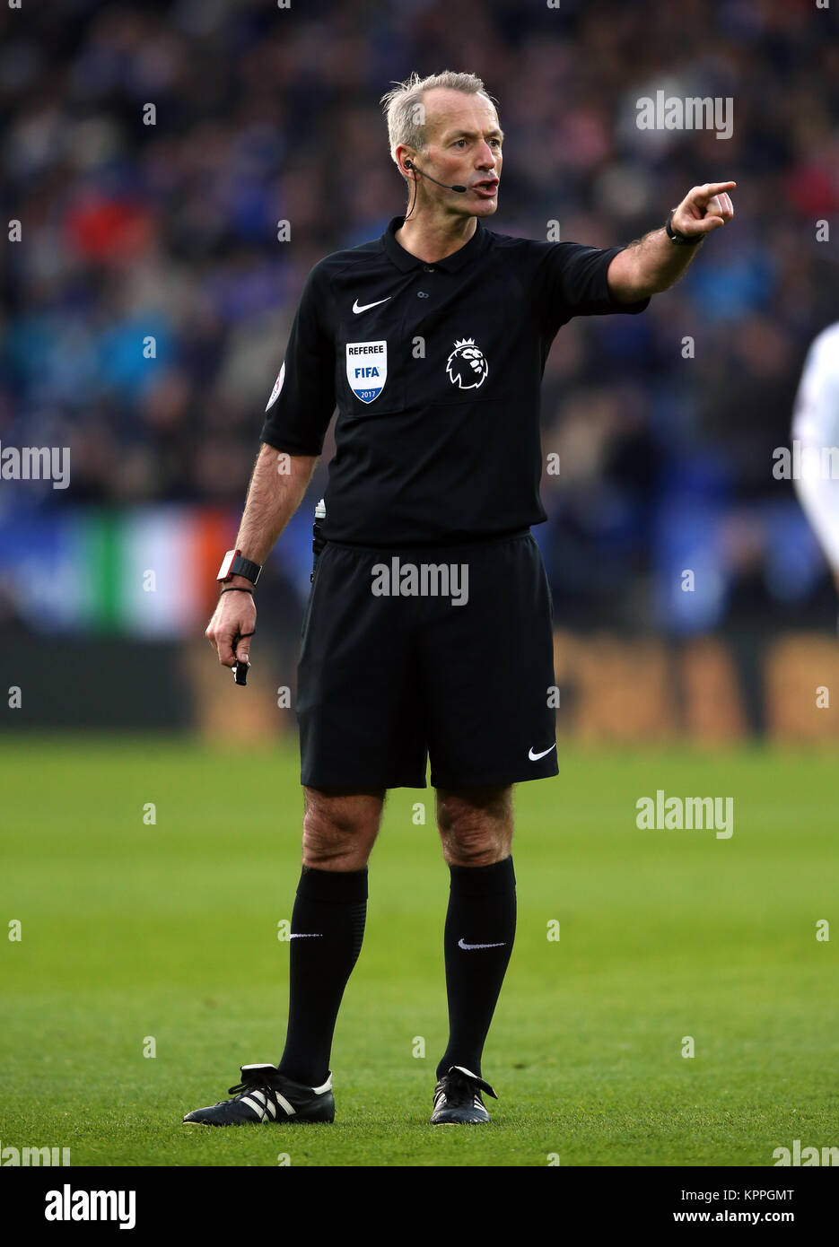 Referee Martin Atkinson during the Premier League match at the King ...