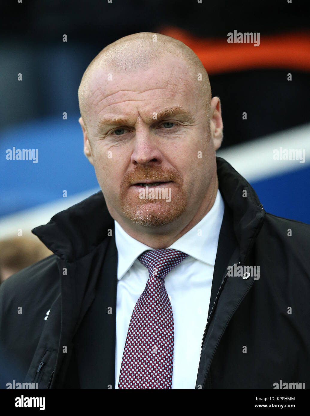 Burnley manager Sean Dyche during the Premier League match at the AMEX ...