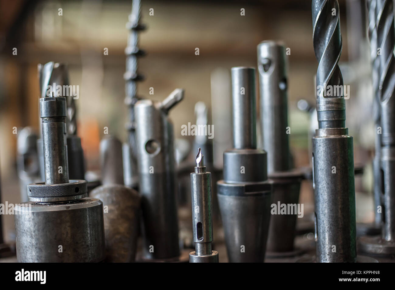 Large set drill bits hi-res stock photography and images - Alamy