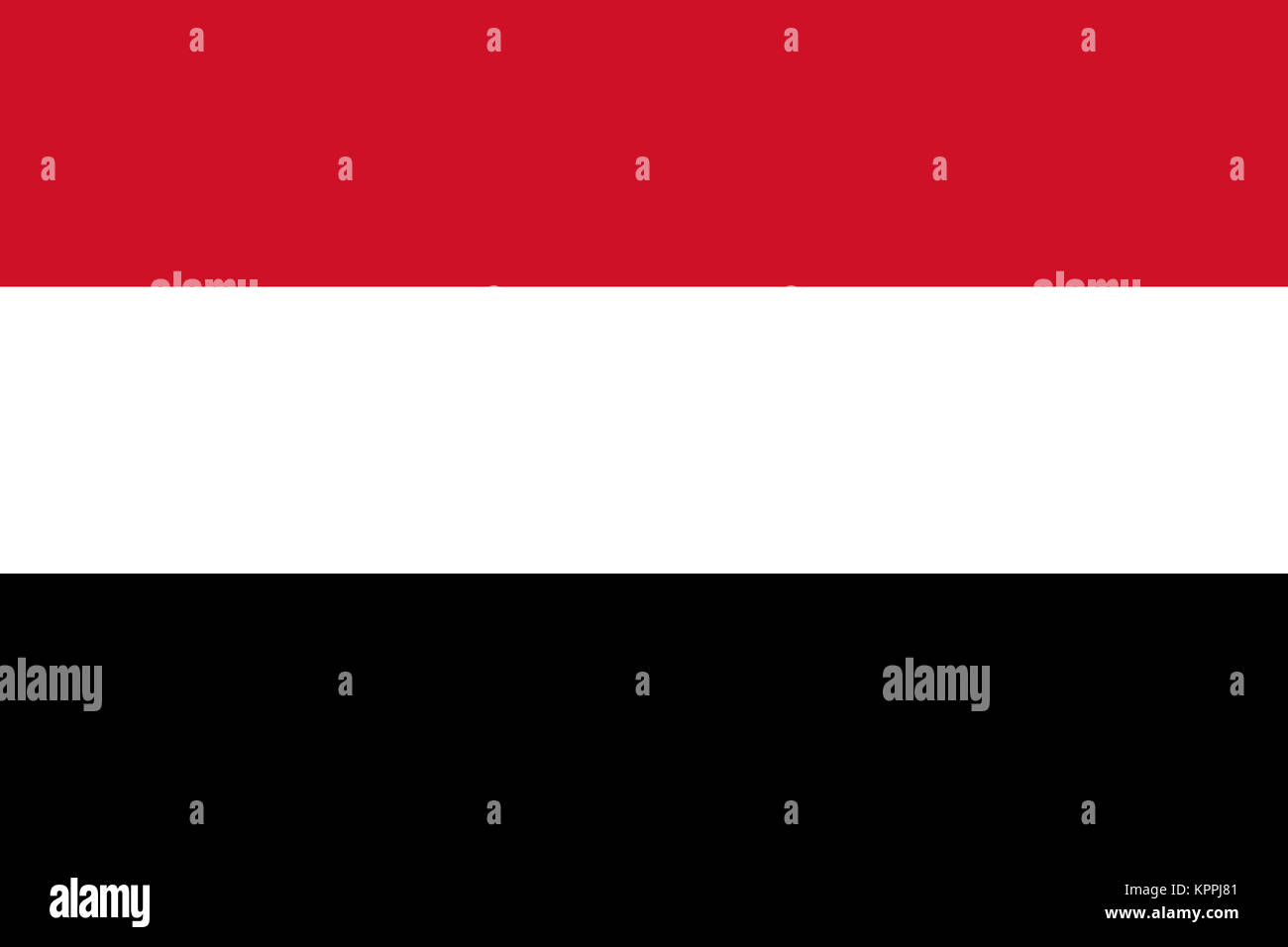 National flag of Yemen Stock Photo - Alamy