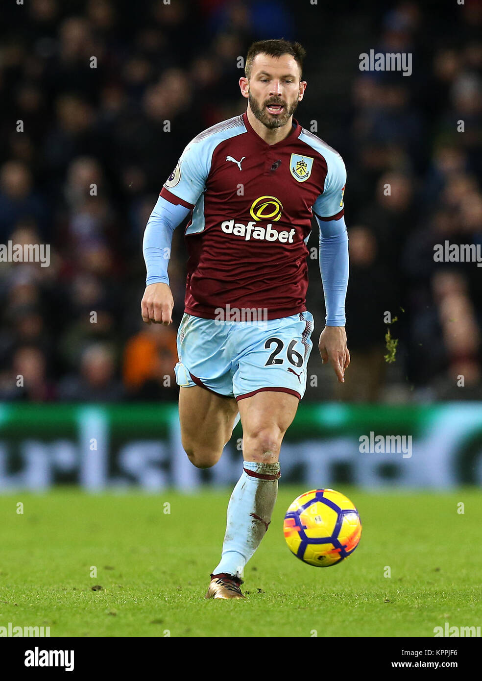 Burnley's Phil Bardsley during the Premier League match at the AMEX ...