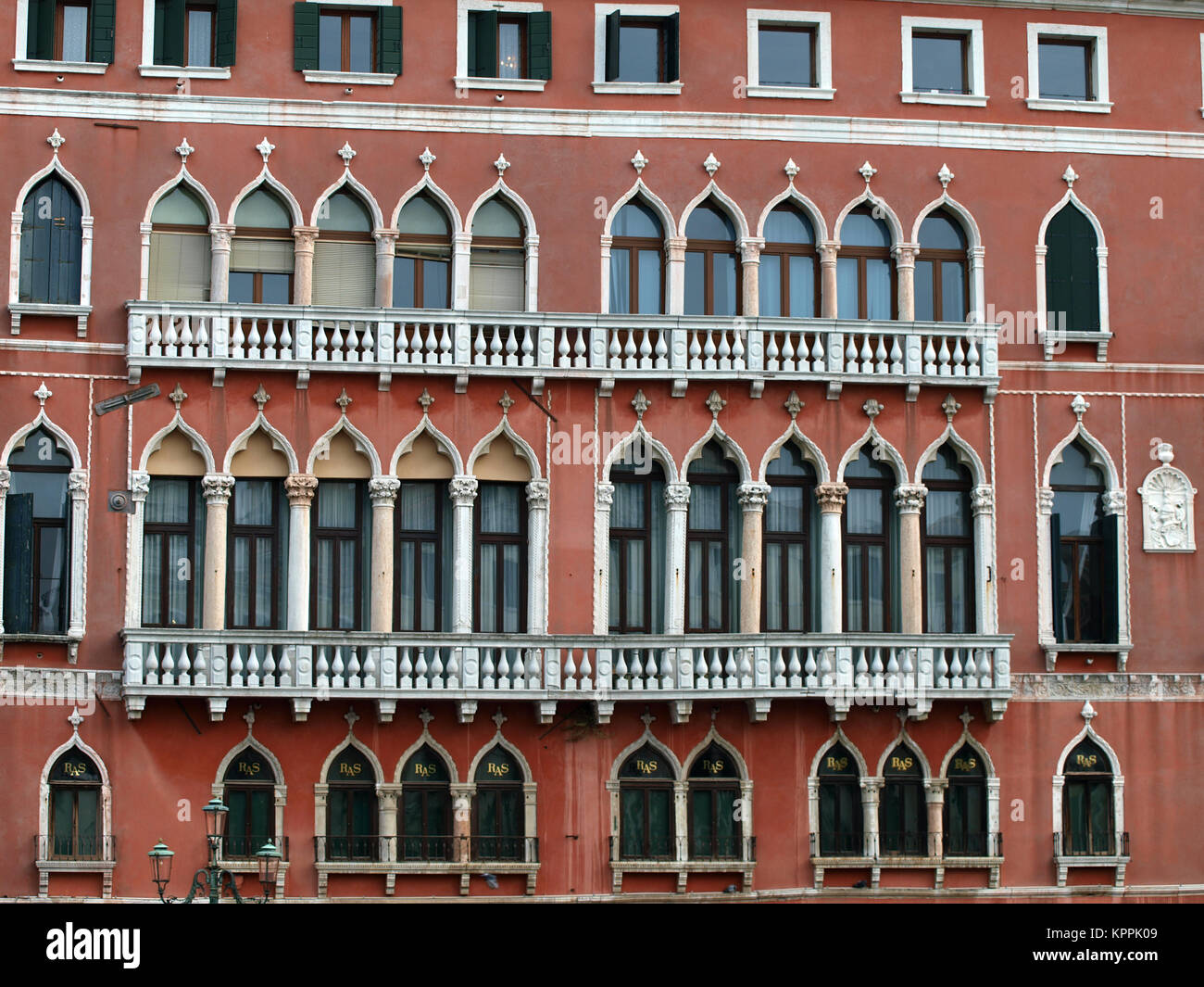 Windows creating a unique atmosphere of Venice Stock Photo - Alamy