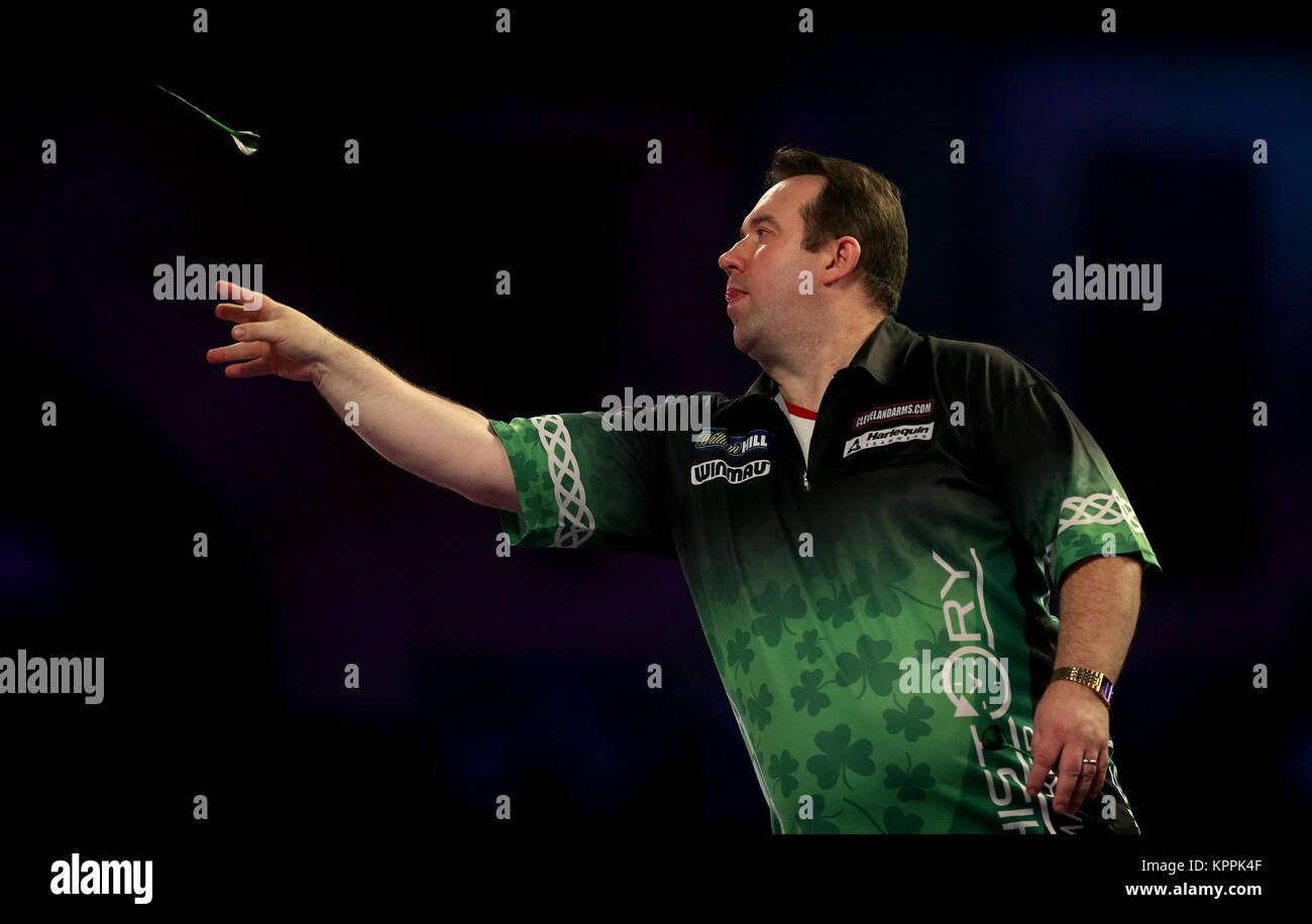 Brendan Dolan in action during day three of the William Hill World ...