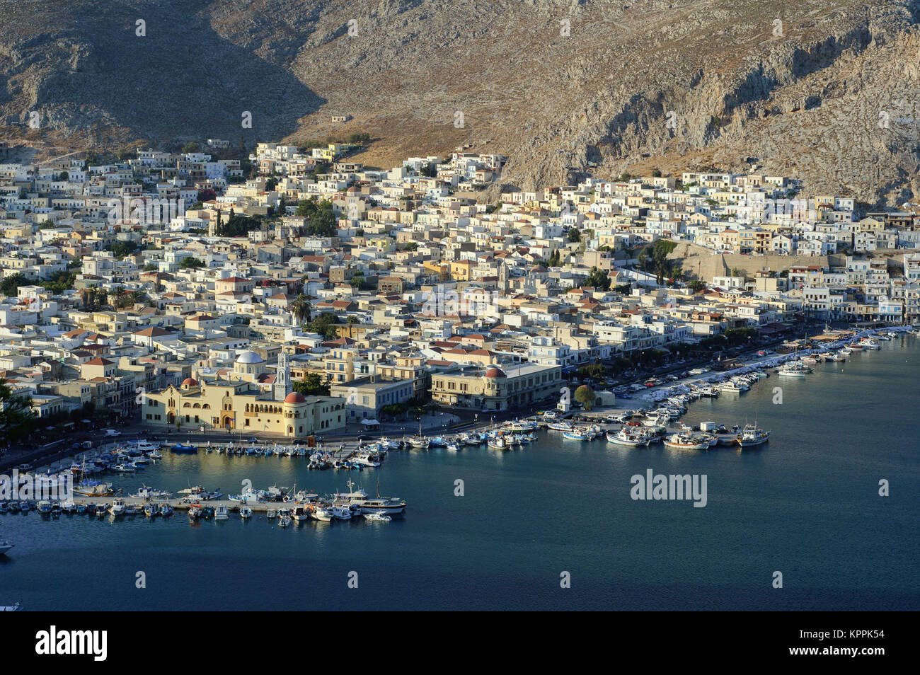 Pothia on Kalymnos island, Greece Stock Photo - Alamy