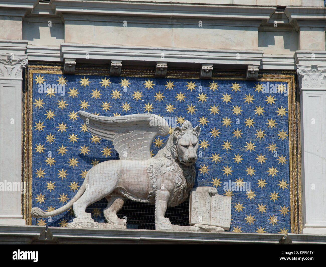 Winged Lion of St. Mark on the Clock Tower, venice. Winged Lion of St ...