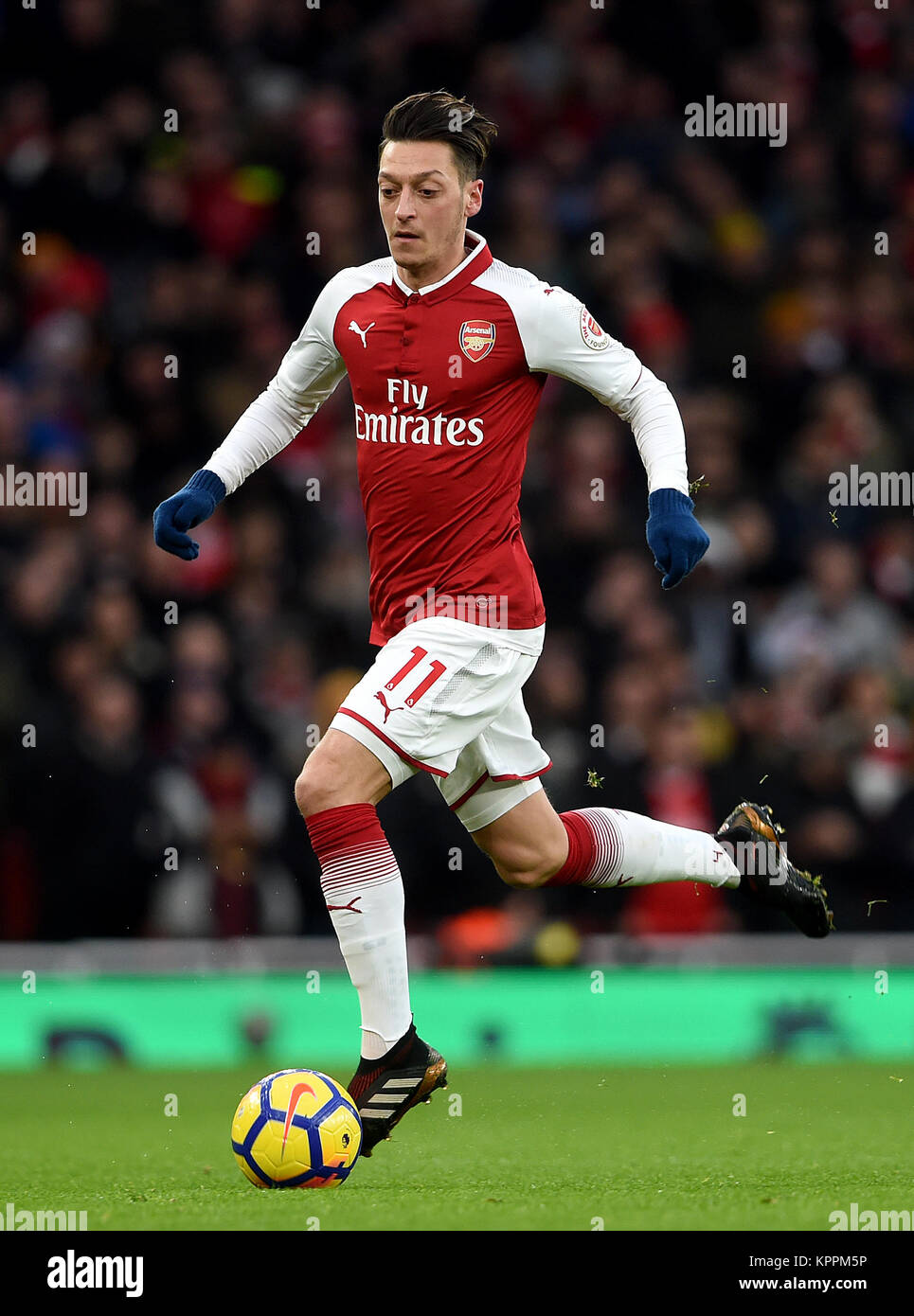 Arsenal's Mesut Ozil during the Premier League match at the Emirates ...