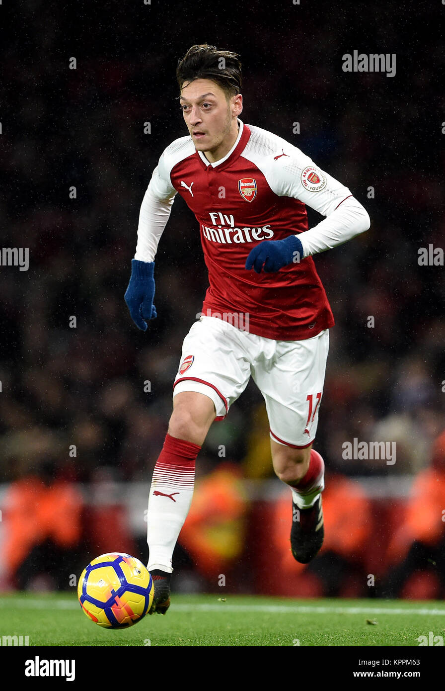 Arsenal's Mesut Ozil during the Premier League match at the Emirates ...