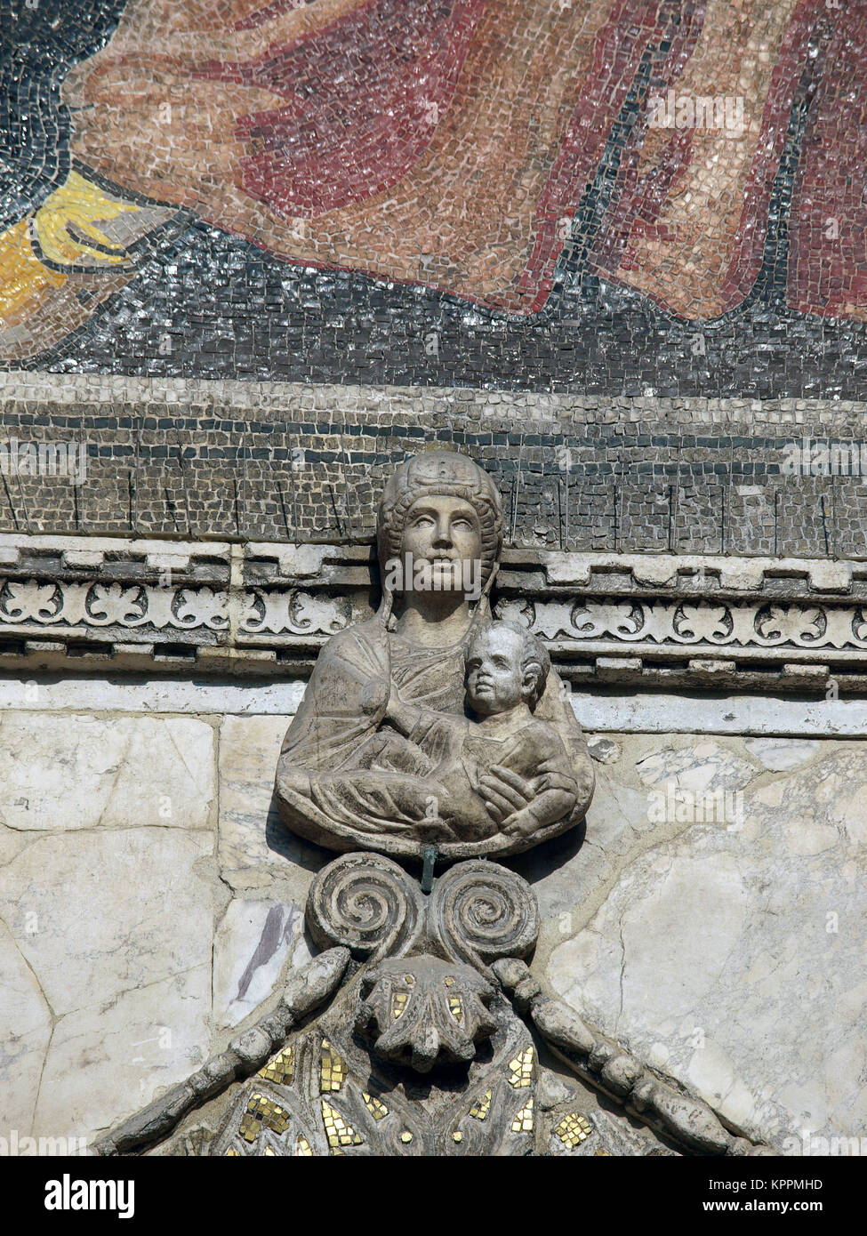 Venice - The basilica St Mark's.The portal of St. Alipio Stock Photo ...