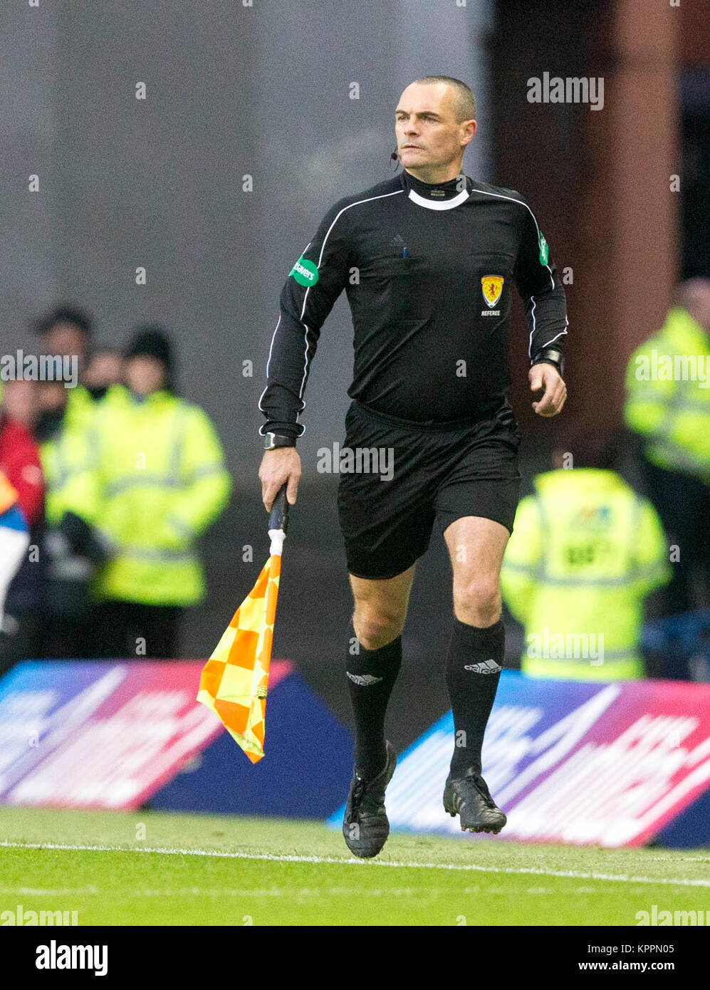 Assistant referee Graham Chambers during the Ladbrokes Scottish ...