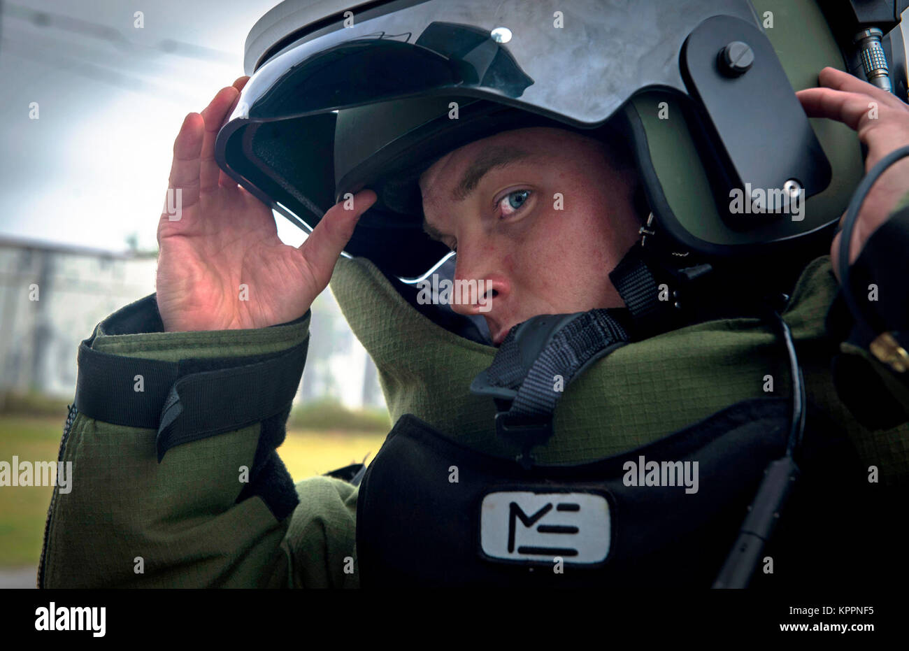 Staff Sgt. Brandon Foster, an explosive ordnance disposal technician ...