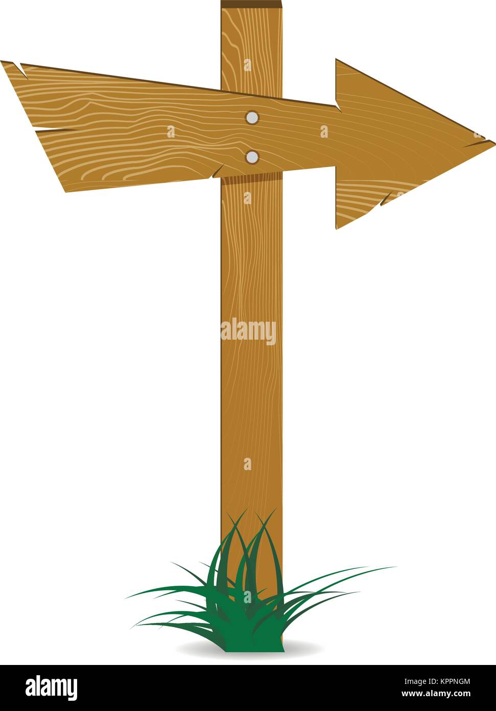 Wooden arrow pointer. Directional hardwood arrow empty, wooden arrow ...