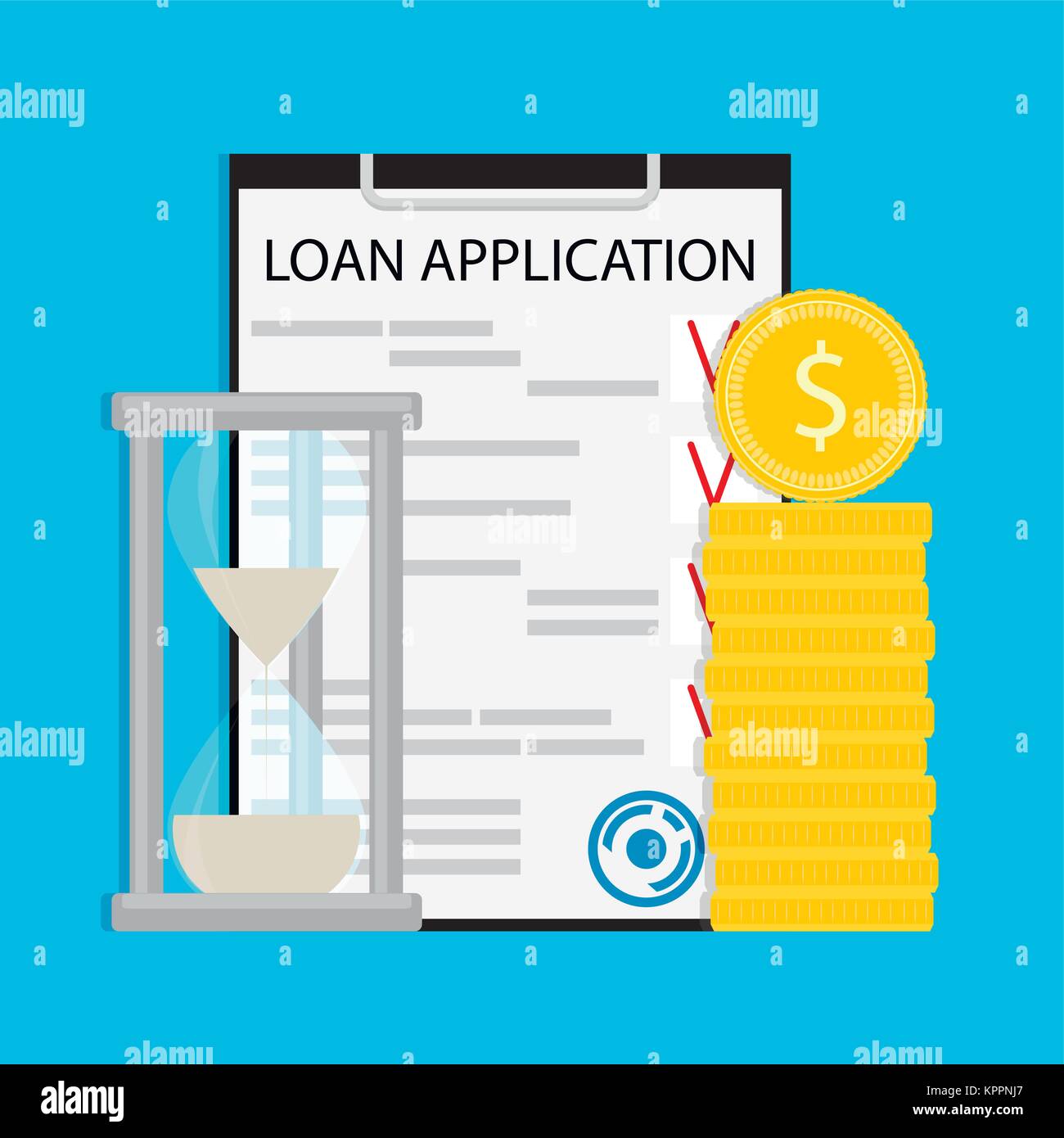 Time to pay loan concept. Payment money and financial management ...