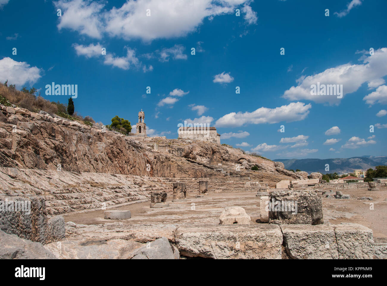 Elefsina, the location of an ancient sanctuary where the Eleusinian ...