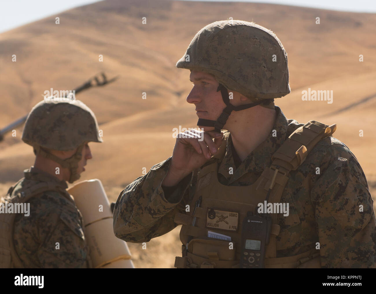 Staff Sgt. Alexx Bullion, Reserve Marine P Battery 5/14 artillery ...
