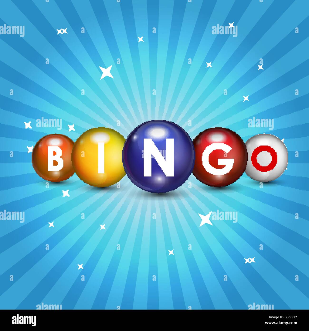 Realistic Ball Lottery Numbers Icon Background Vector Illustrati Stock ...