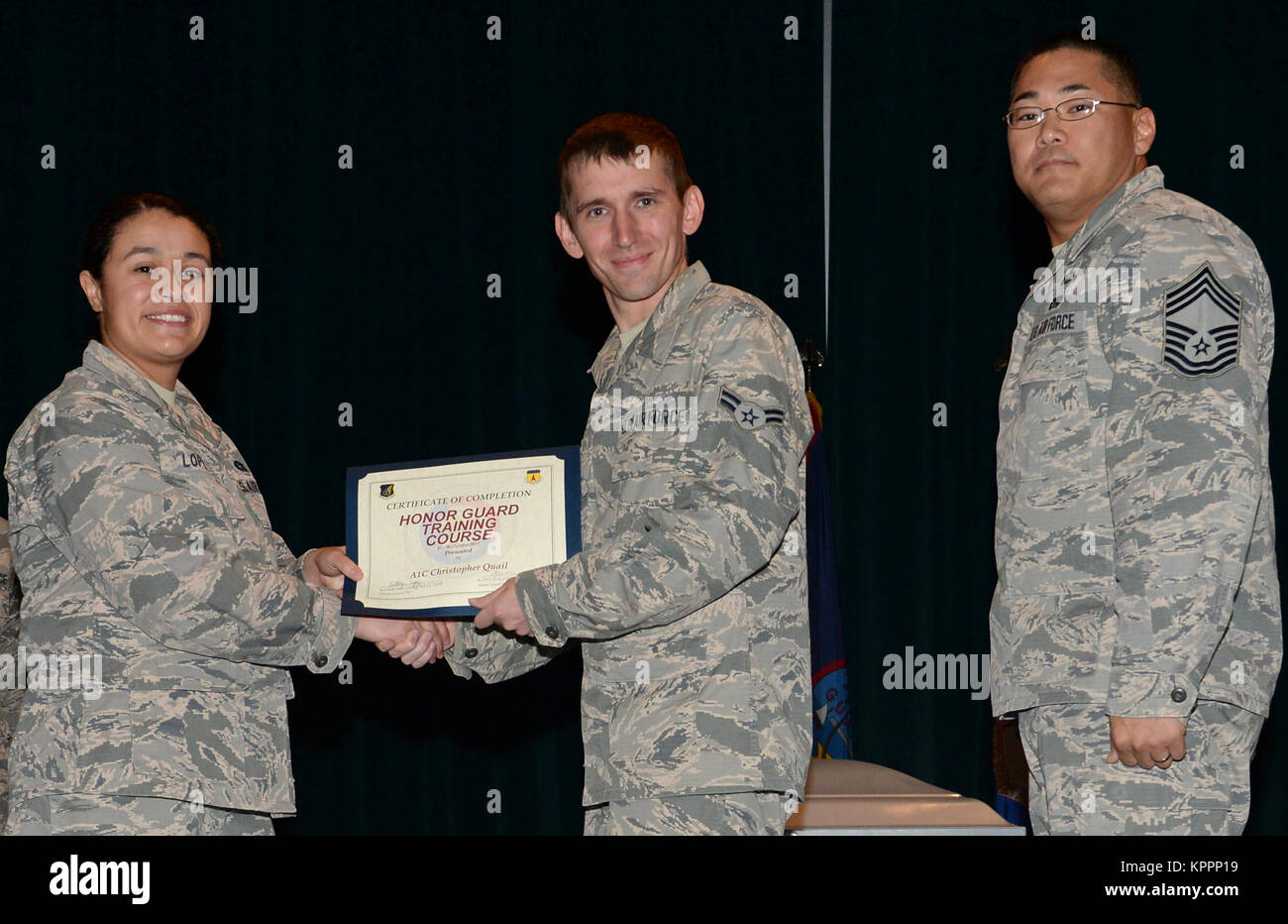Airman 1st Class Christopher Quail graduates from initial honor guard ...