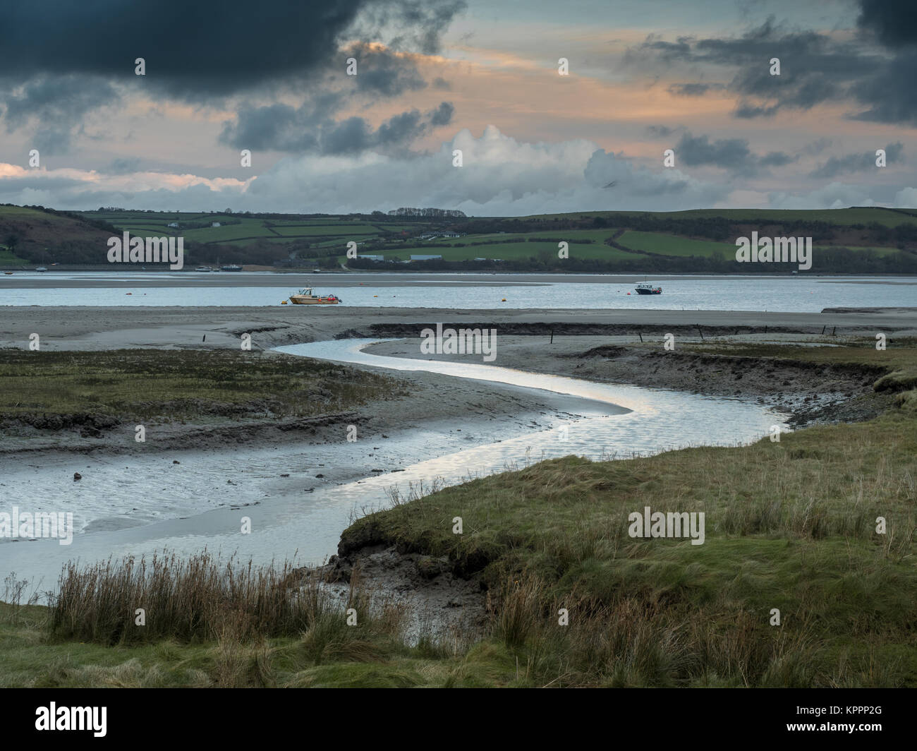River Teifi creeks, Pembrokeshire Coastal Path Stock Photo - Alamy