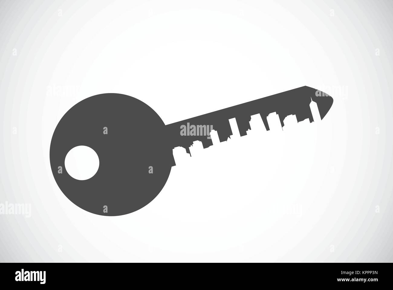 Security lock key illustration Stock Vector Images - Alamy