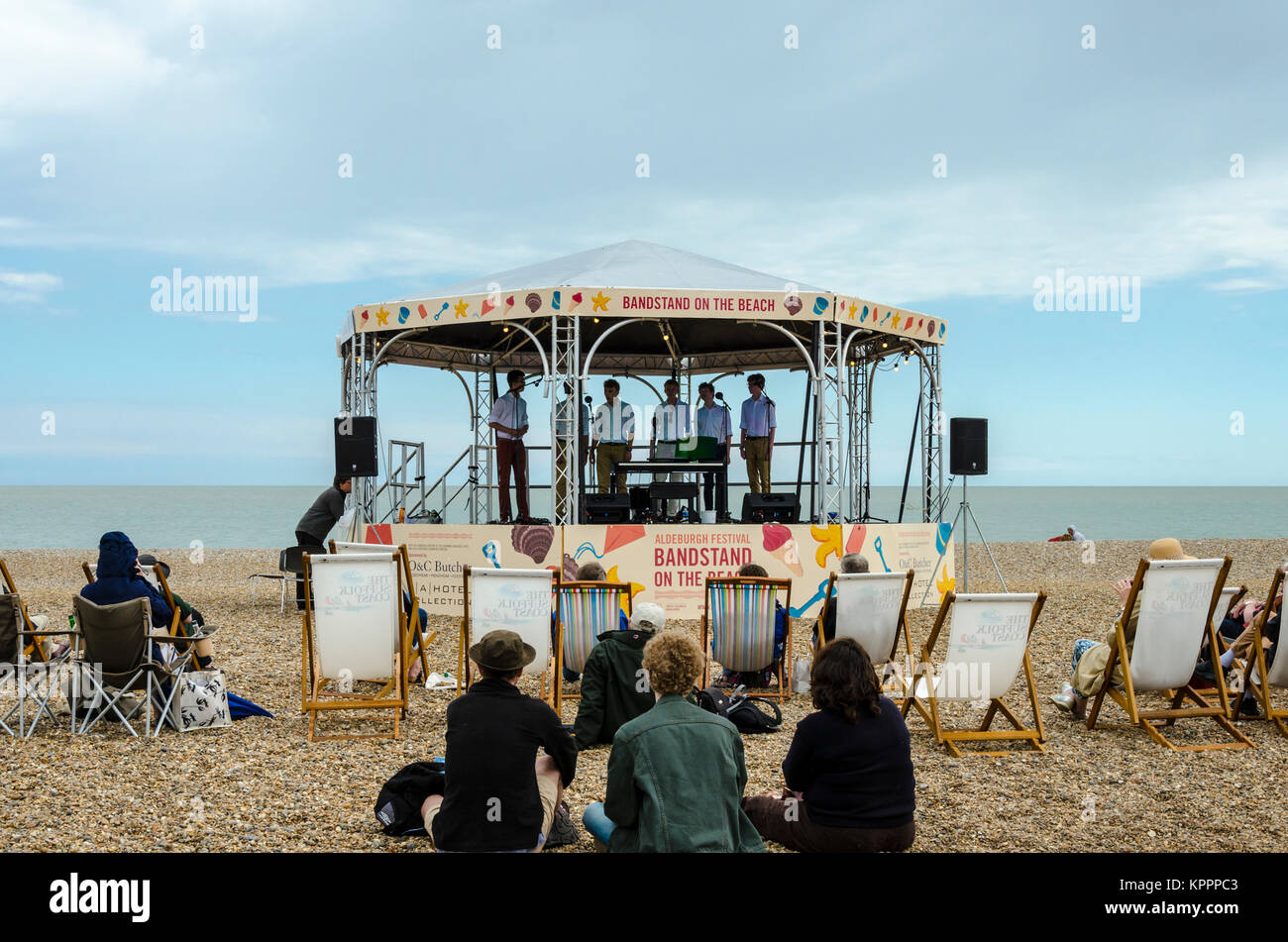 Aldeburgh Festival Bandstand on the Beach, Aldeburgh English coastal ...