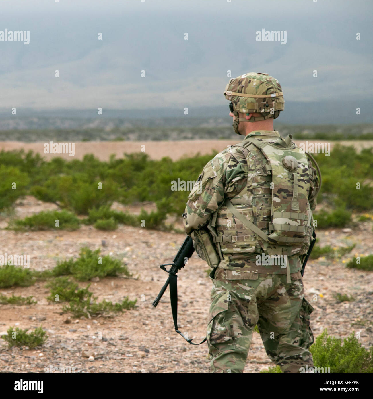 Oklahoma Army National Guard members from Bravo Troop, 1st Squadron ...