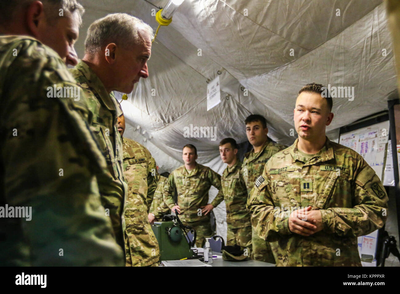 General Robert B. Brown (second from left), U.S. Army Pacific ...