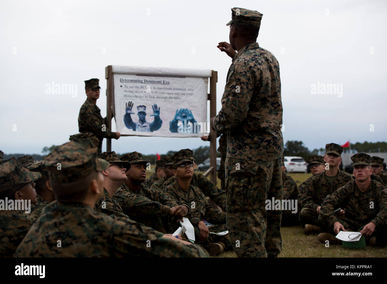 U.S. Marine Corps Cpl. Cedric Xavier Hart, a primary marksmanship ...