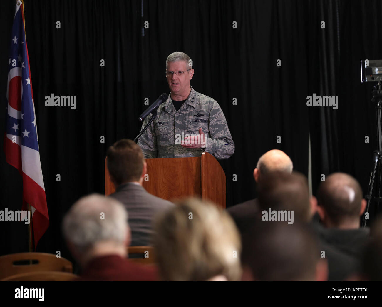 Maj. Gen. Mark E. Bartman, Ohio adjutant general, makes opening remarks ...