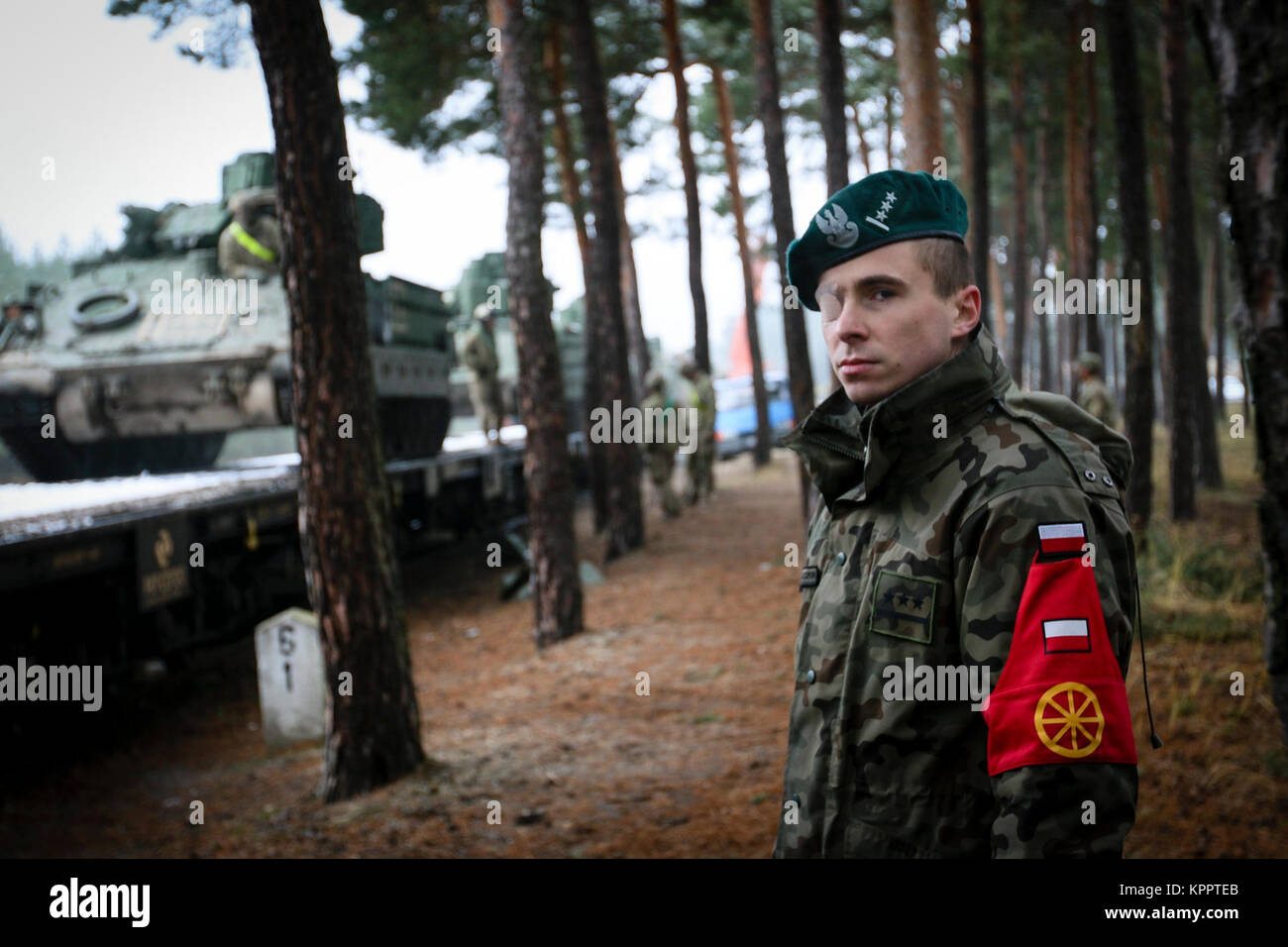 Polish Lt. Dawid Andrzejczhk, a movement control representative with ...