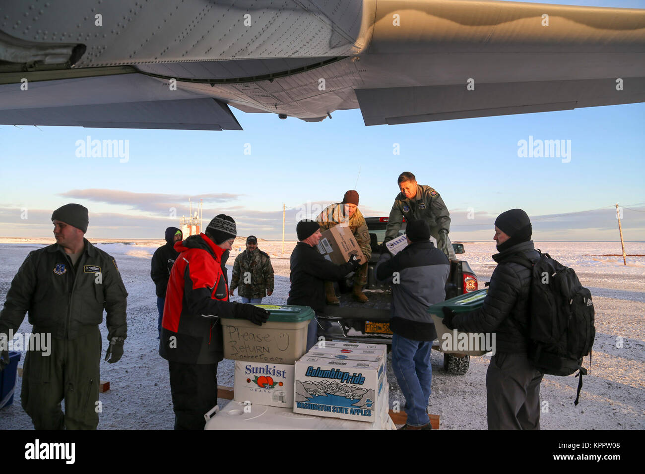 Alaska Air and Army National Guardsmen and volunteers with Operation ...