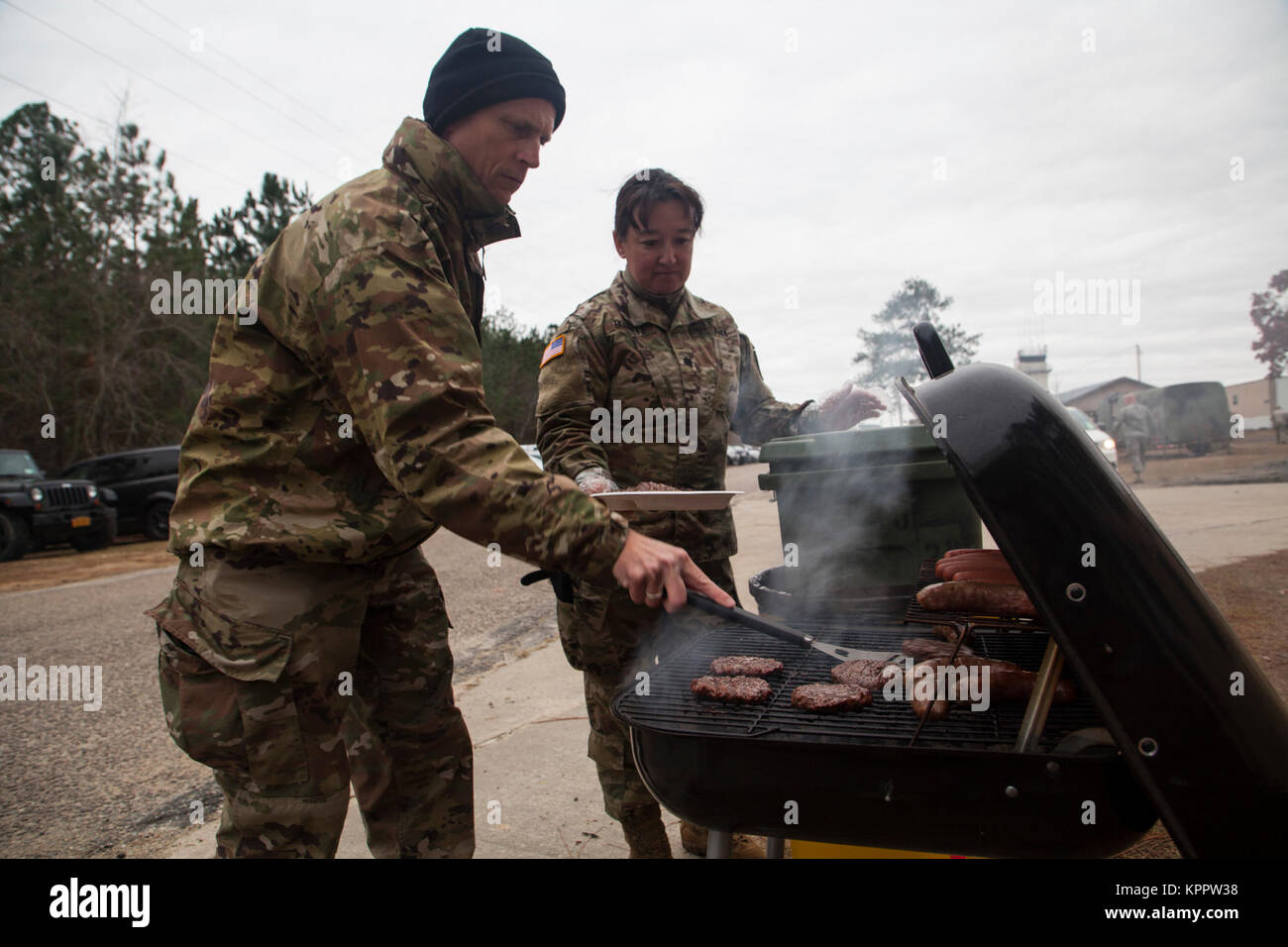 Lt. Col. John Cubbedge along with Lt. Col. Diane Burkett of the ...
