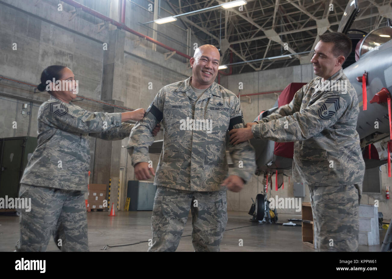 U.S. Air Force Senior Master Sgt. Fabian Hollis, 18th Equipment ...