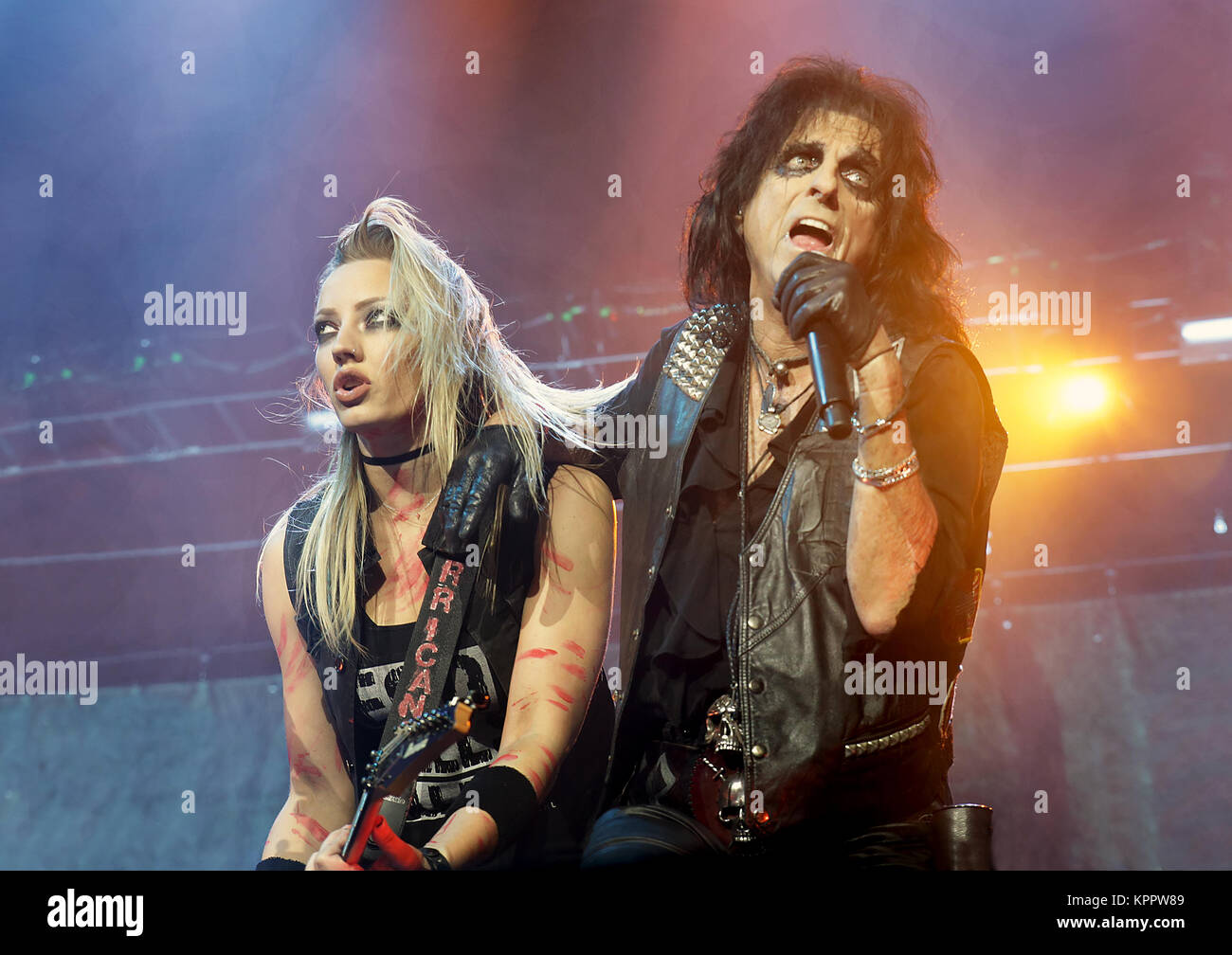 Alice Cooper performing at Manchester Arena Featuring: Alice Cooper ...
