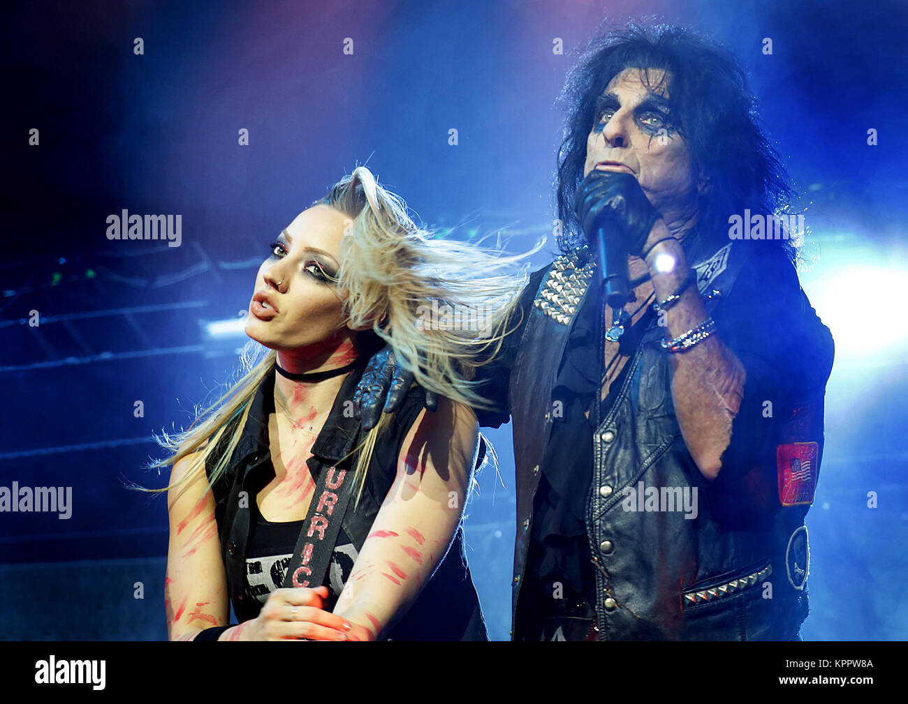 Alice Cooper performing at Manchester Arena Featuring: Alice Cooper ...