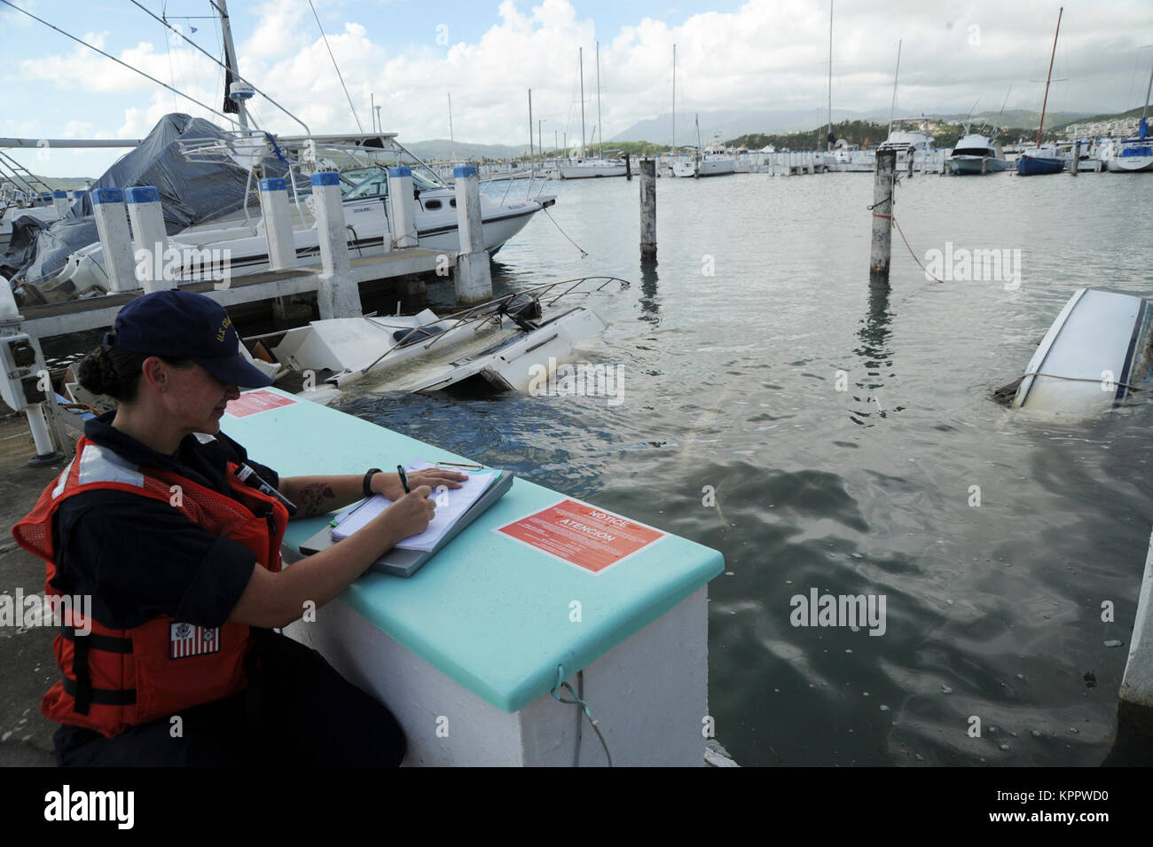 U.S. Coast Guard Petty Officer 3rd Class Laurel Siegrist, with the ...